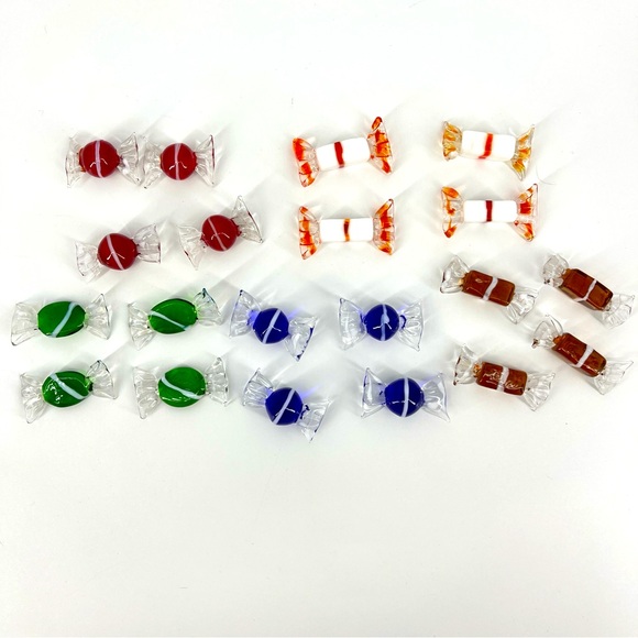 Vintage | Accents | Vintage Glass Candy Decor Twisted Wrapper Lot Of 2 ...